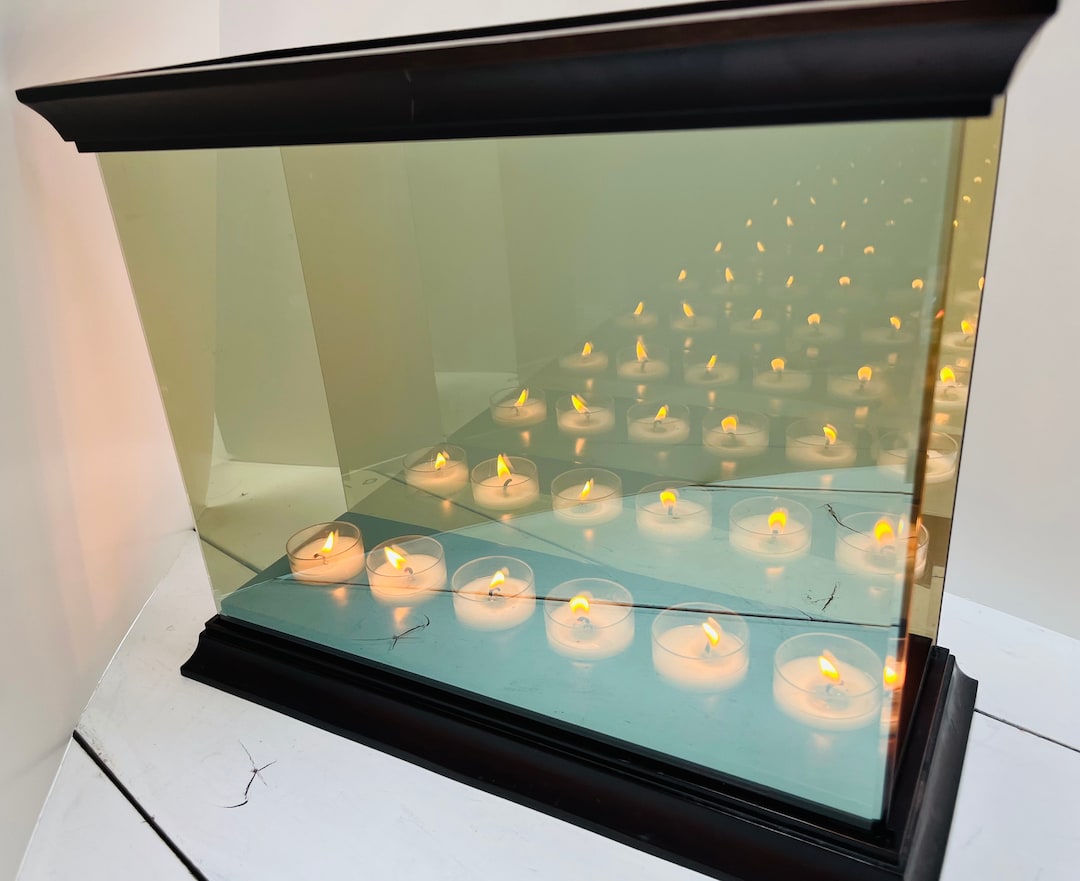 Partylite Infinite Reflections Infinity Mirrored Candle Tealight Holder ...