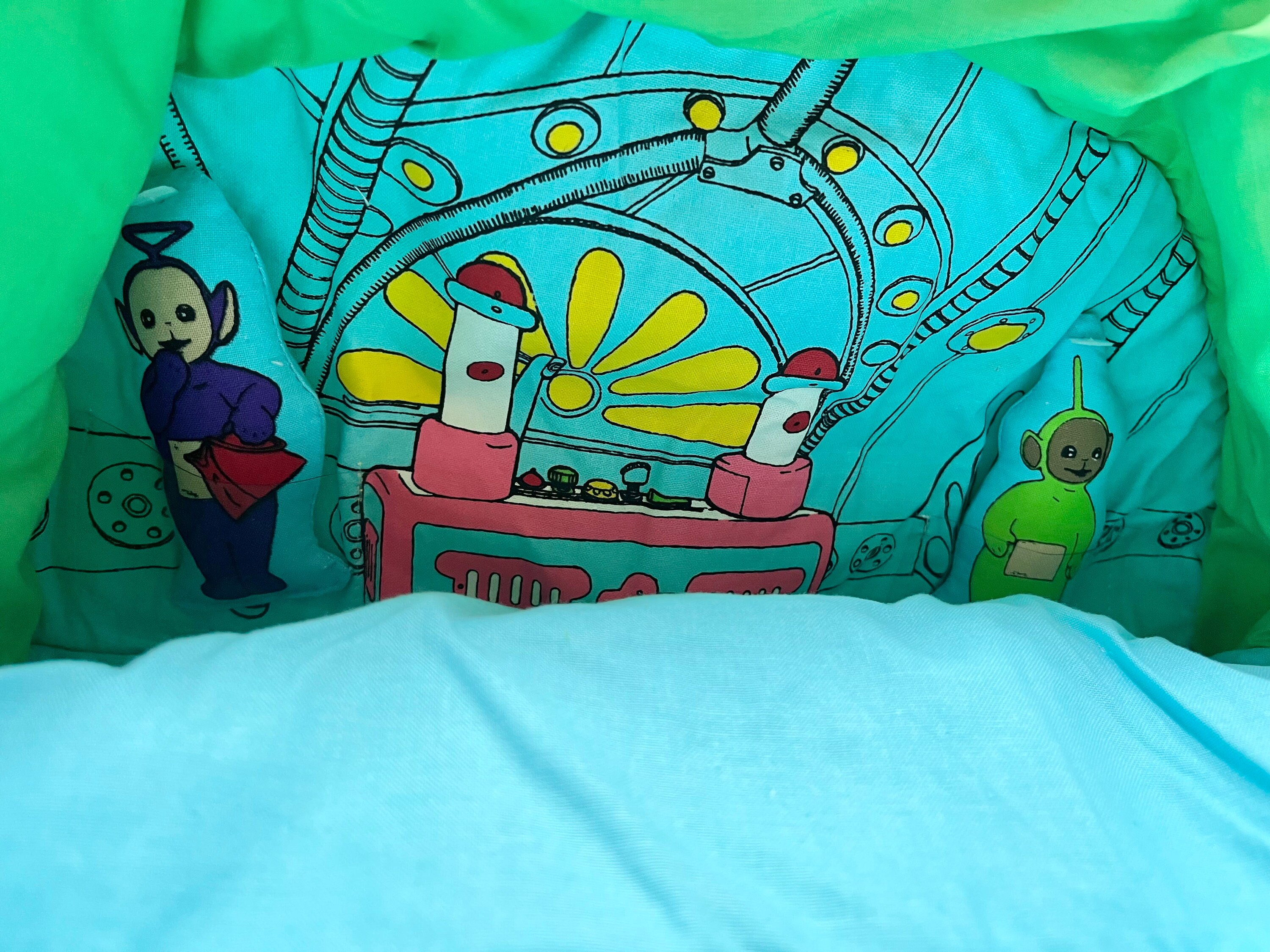 RARE New Teletubbies Home Hill Soft Play Set House Toy Zip up With ...