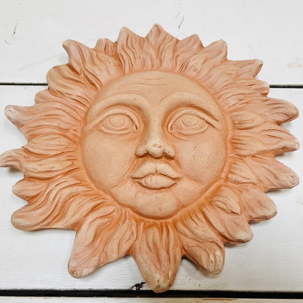 Terracotta Sun Face - Etsy