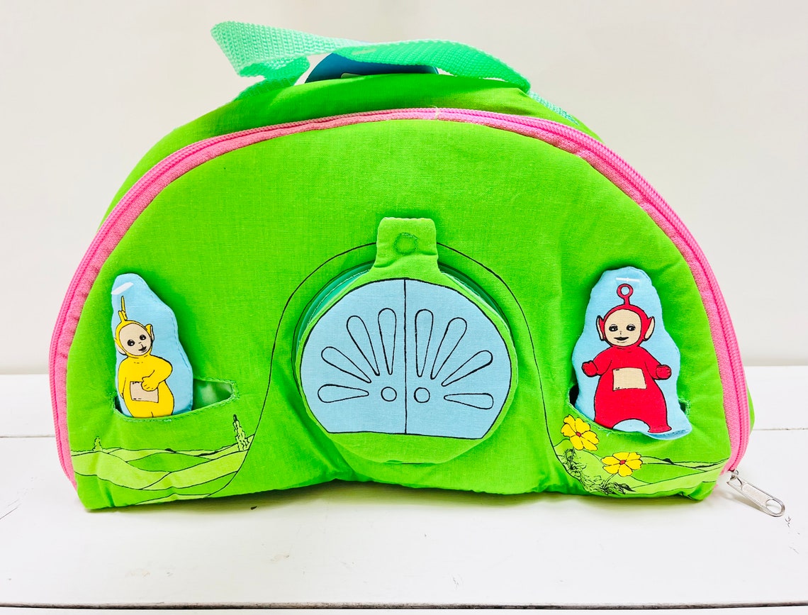 RARE New Teletubbies Home Hill Soft Play Set House Toy Zip up With ...