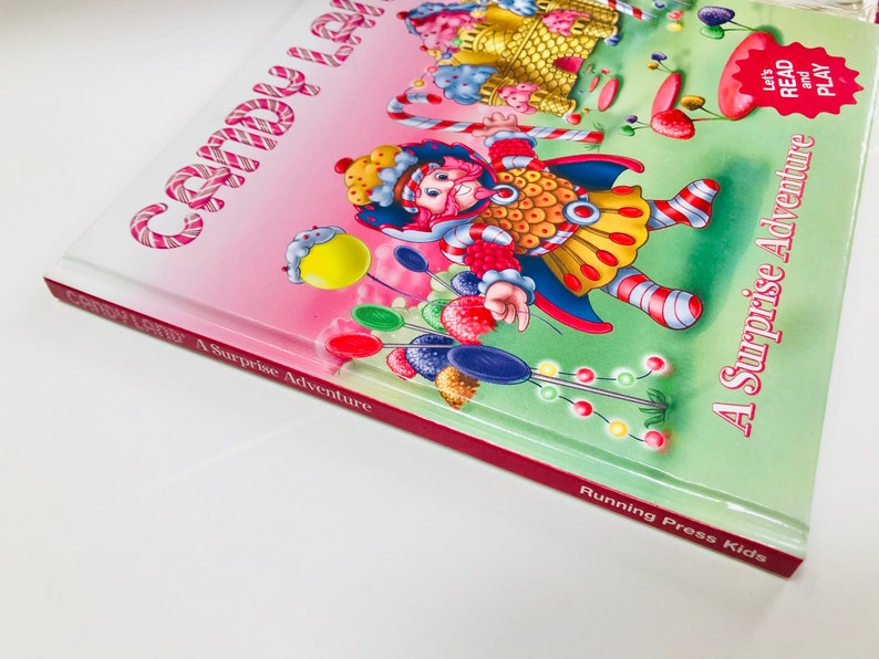 Candyland A Surprise Adventure Book and Game Stickers Spinner Hasbro ...
