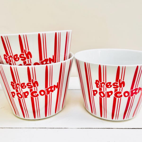 Ceramic Popcorn Bowls - Etsy