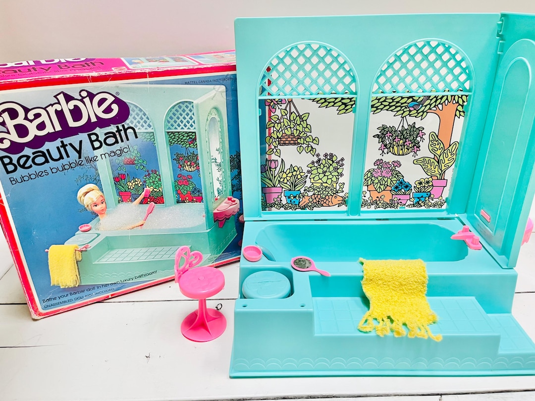 Vintage Barbie Beauty Bathtub Playset: 1970s Mattel Toy Bathroom Set - Etsy