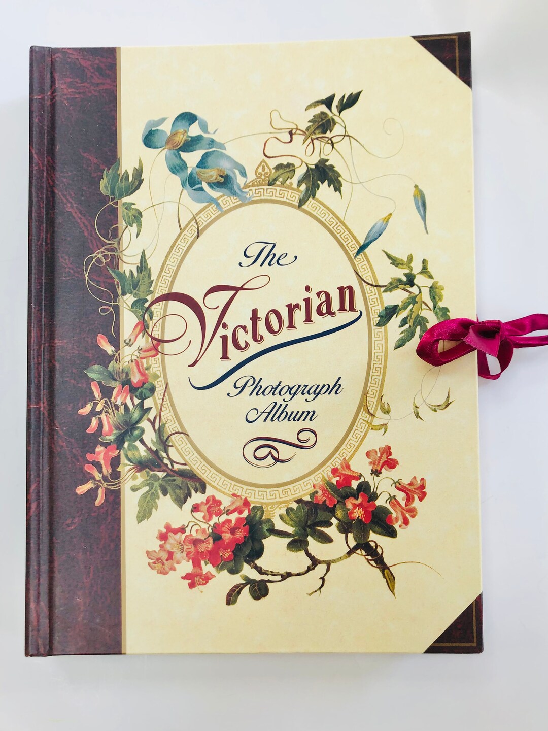 The Victorian Photograph Album Floral Vintage 1996 Pictures Book Ribbon ...