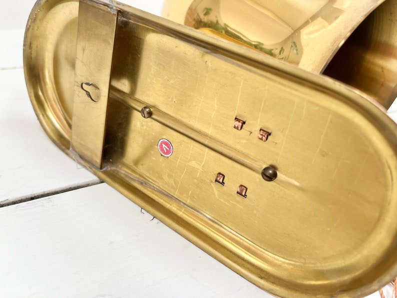 Vintage Brass Copper Metal Door Bell Wall Hanging Doorbell Chime Tassel ...