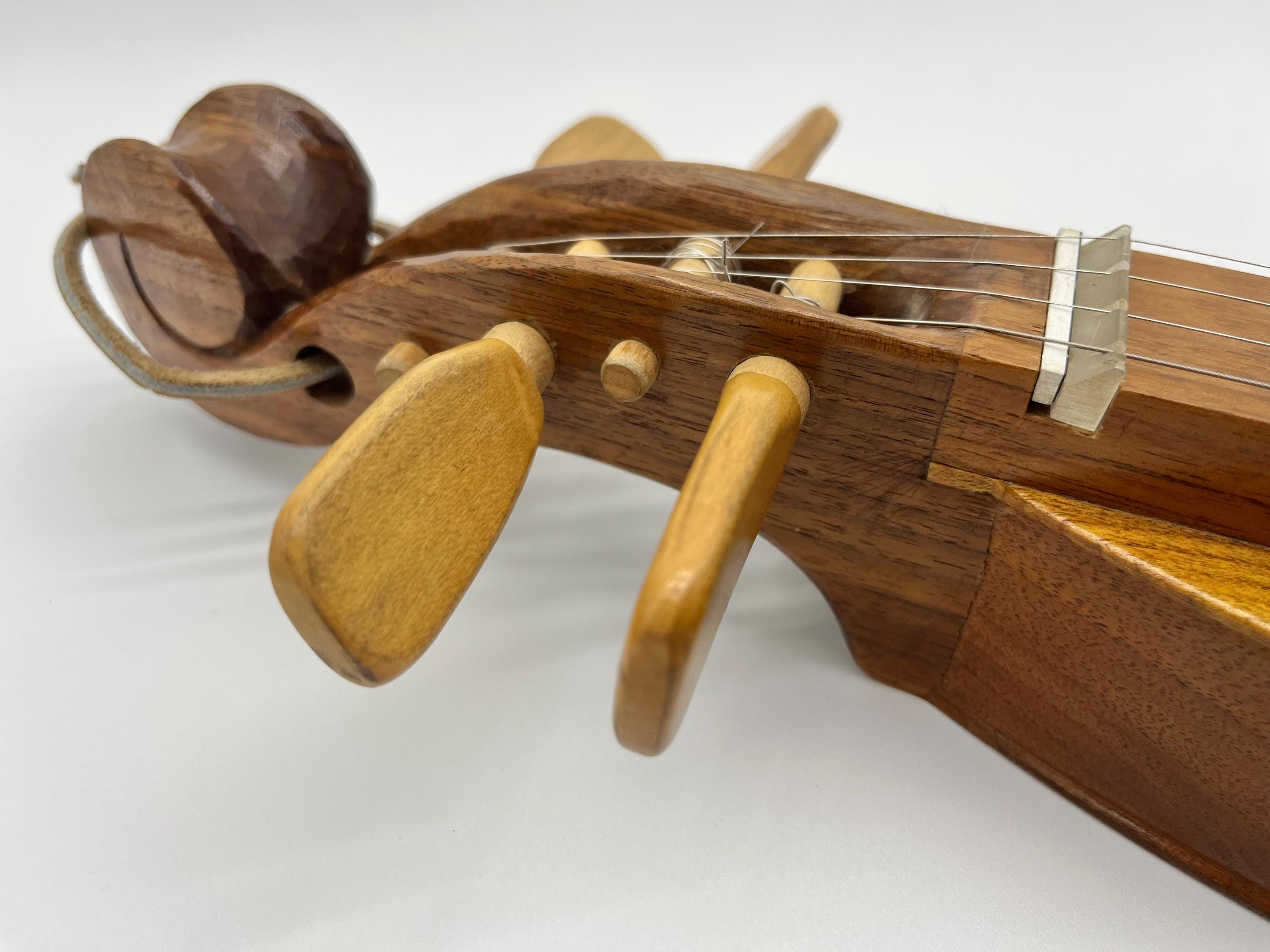 Vintage Wooden Dulcimer String Instrument: Handmade by John Maxwell ...