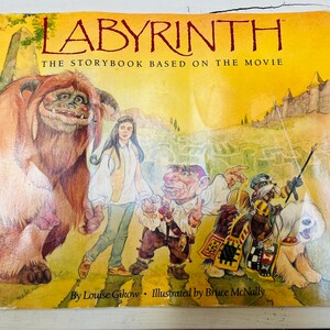 Rare Vintage Labyrinth Story Book Jim Henson Based on Movie Illustrated ...