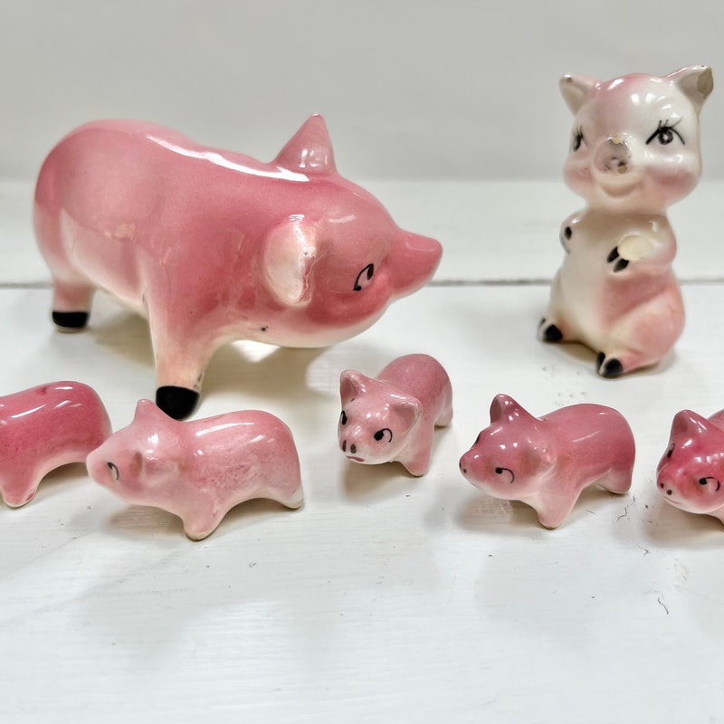 Porcelain Pig - Etsy