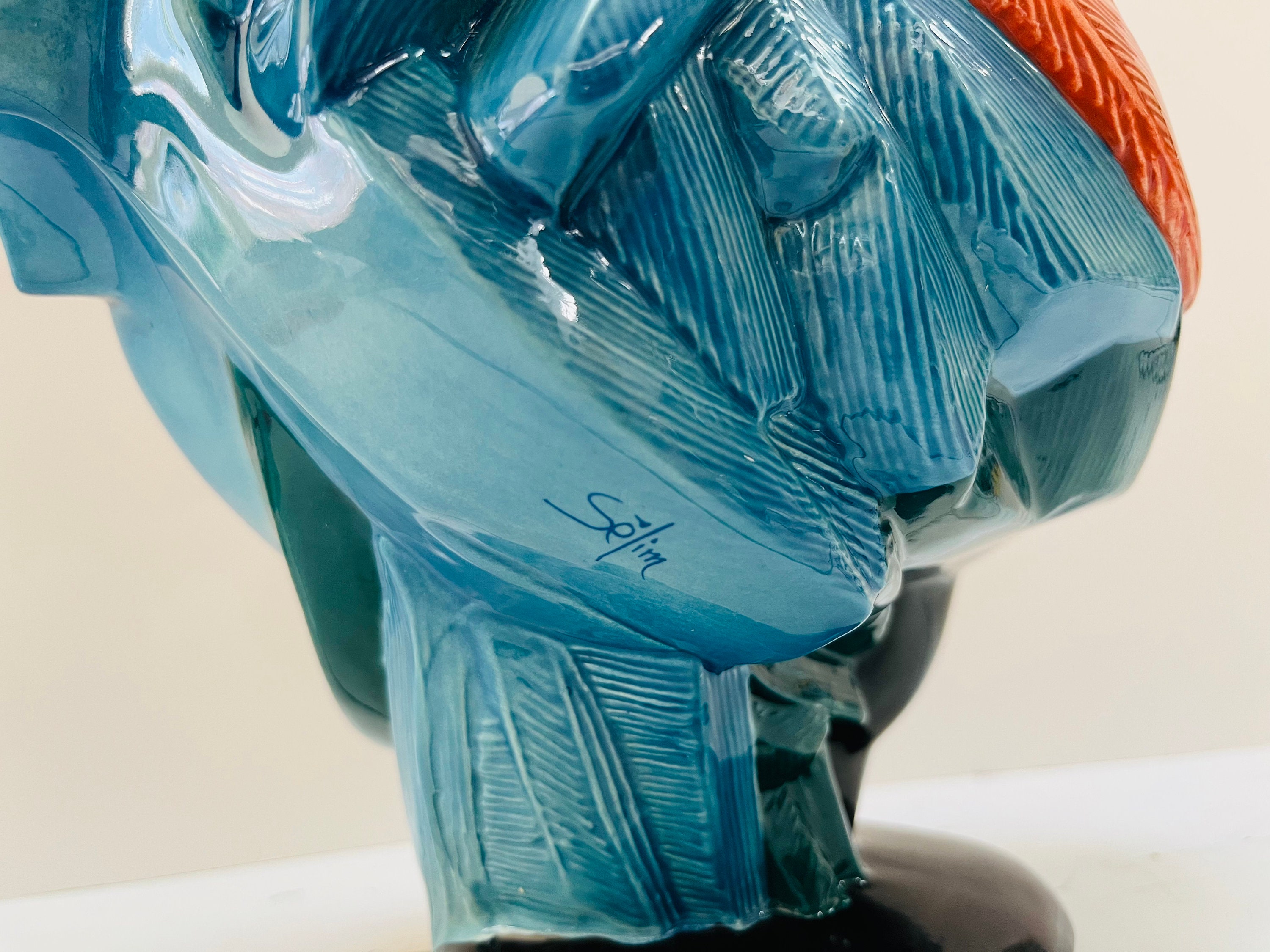 RARE Vintage Goebel by Selim Rooster 1984 Germany Stamped Large 11 X 11 ...