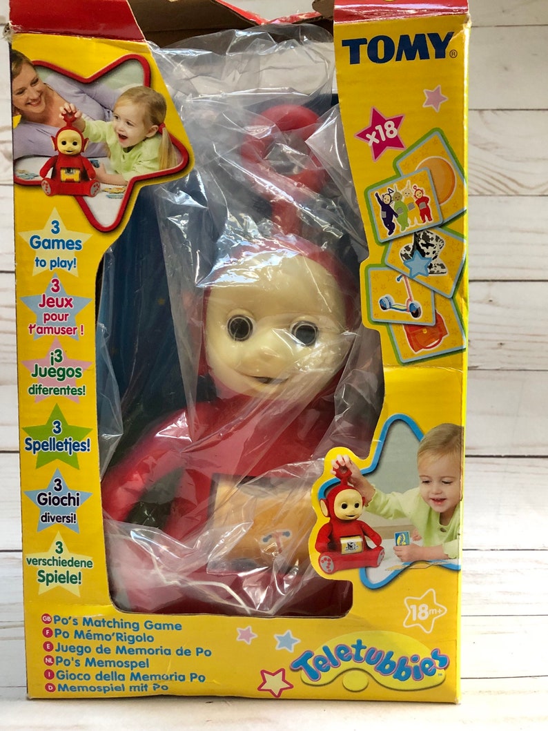 Teletubbies Po's Matching Game Spinning Toys Toddlers Baby TOMY ...