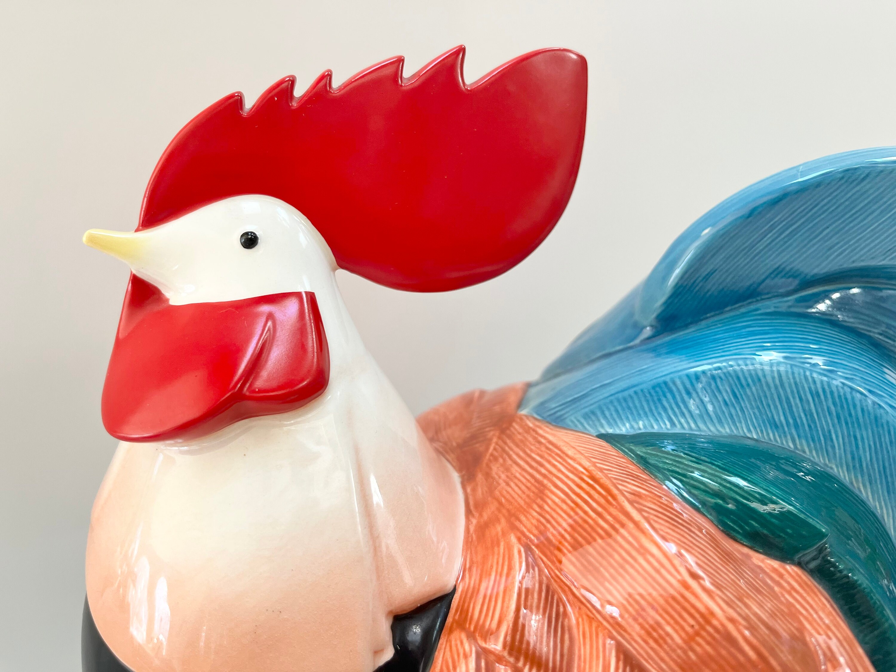 RARE Vintage Goebel by Selim Rooster 1984 Germany Stamped Large 11 X 11 ...