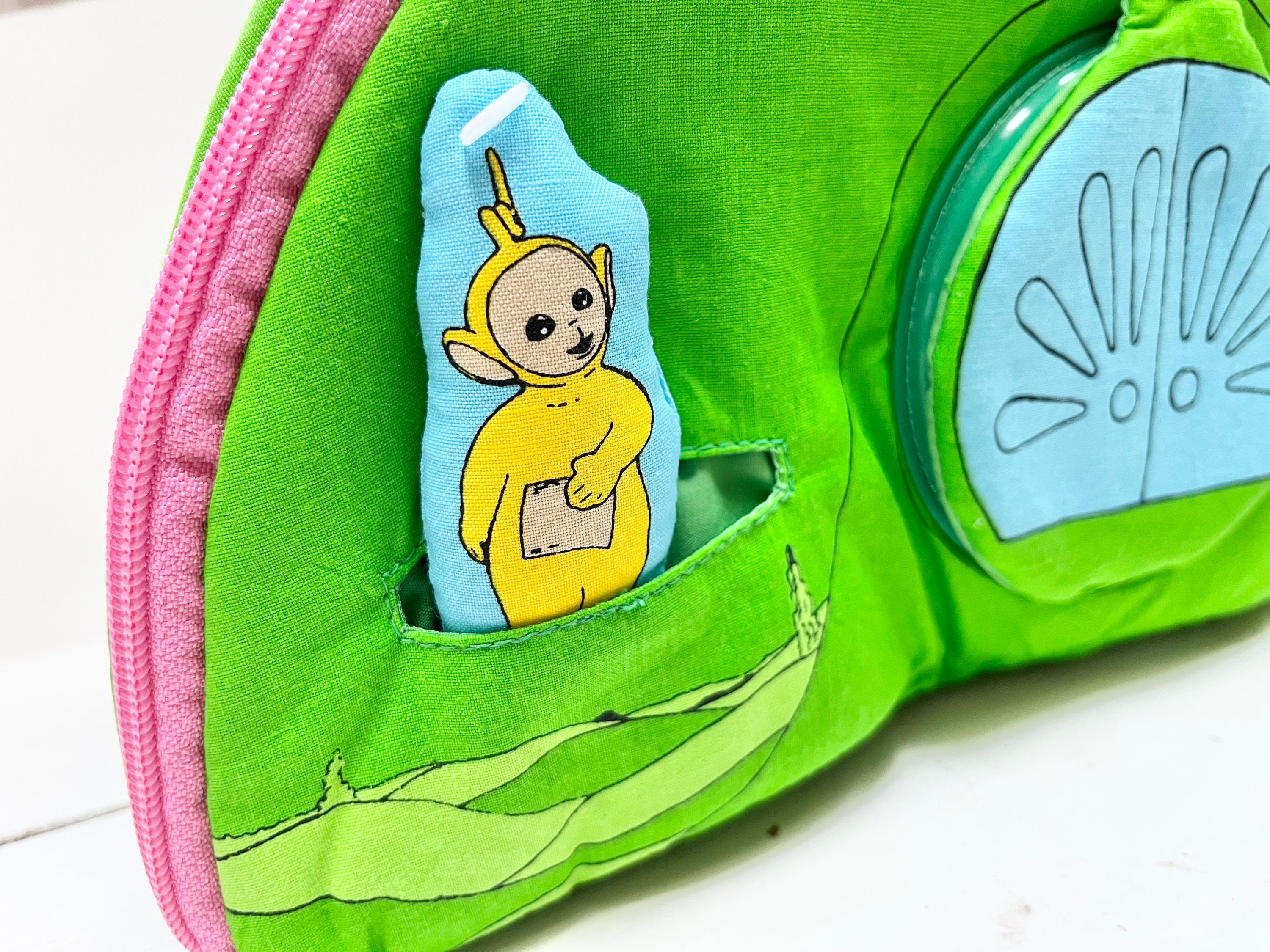 RARE New Teletubbies Home Hill Soft Play Set House Toy Zip up With ...