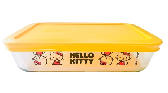 Hello Kitty Sanrio Pyrex Glass Storage Food Container 3 Cup - Etsy