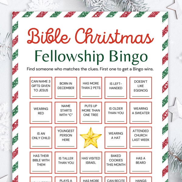 Bible Bingo for Adults Printable - Etsy