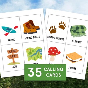 Camping Bingo Cards Camping Games Summer Camp Bingo Camping Group Games ...