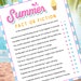 Summer Fact or Fiction Summer Game Summer Activities for Kids, Adult ...