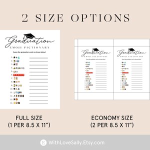 Graduation Emoji Pictionary Graduation Party Games Printable - Etsy UK