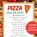 Pizza This or That Game Printable Pizza Party Game for Kids Adults ...
