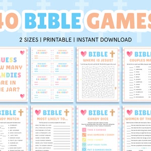 Bible Game Bundle Church Bible Games for Kids, Teens, Adults Christian ...