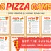 Pizza Emoji Pictionary Game Printable Pizza Party Game for Kids Adults ...