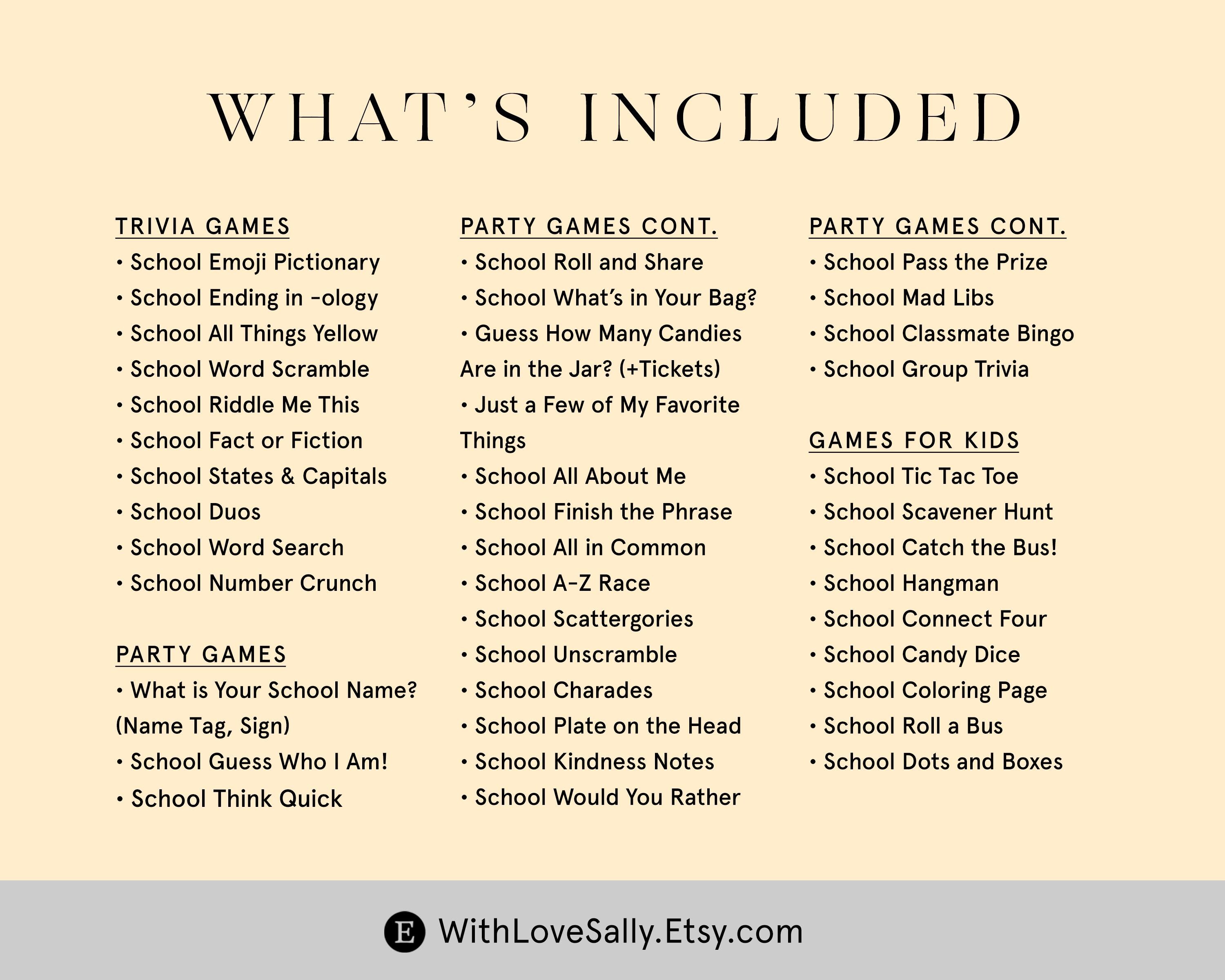 Back to School Games Bundle Classroom Games Elementary School Games ...