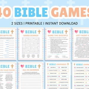 Bible Game Bundle Church Bible Games for Kids, Teens, Adults Christian ...