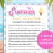Summer Fact or Fiction Summer Game Summer Activities for Kids, Adult ...
