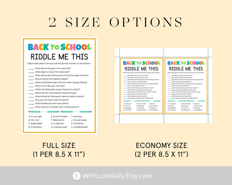 Back to School Riddle Me This Classroom Games Elementary Games Middle ...