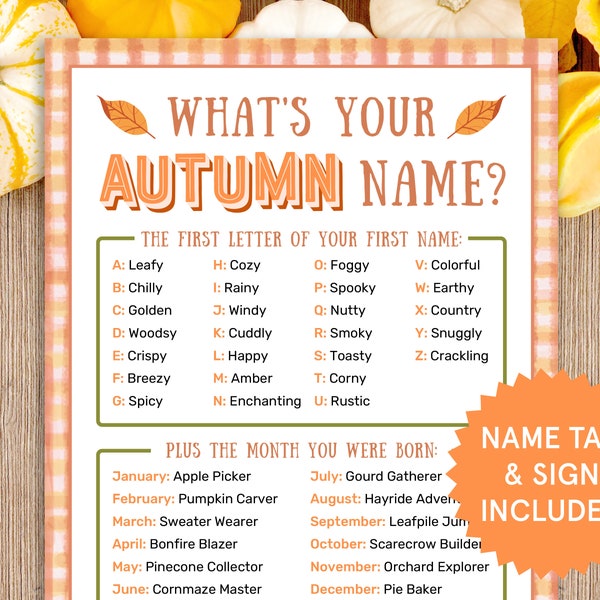 Autumn Games Printable - Etsy