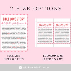 Bible Story Left Right Game Church Valentine Game Gift Exchange Game ...