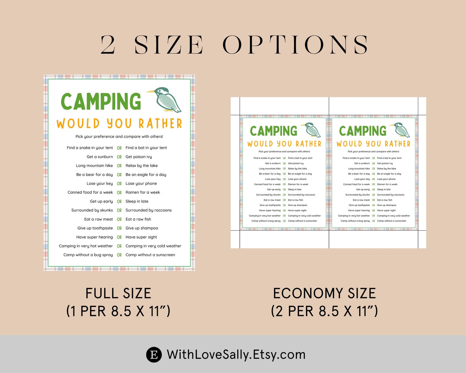 Camping Would You Rather Camping Games Camping Activities Kids Camping ...