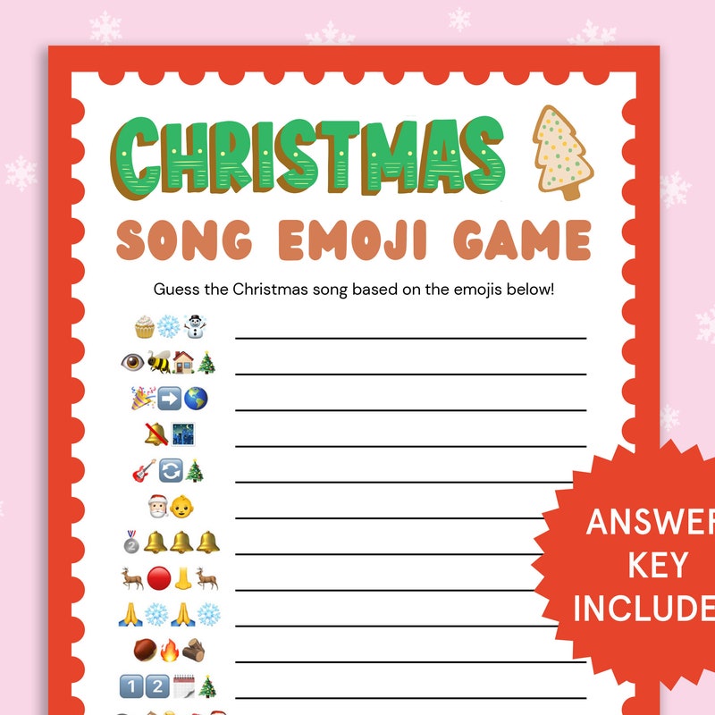 Emoji Christmas Songs - Etsy