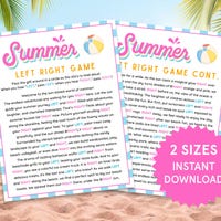 Ice Cream Pass the Prize Game: Summer Birthday Party (PDF) - Etsy