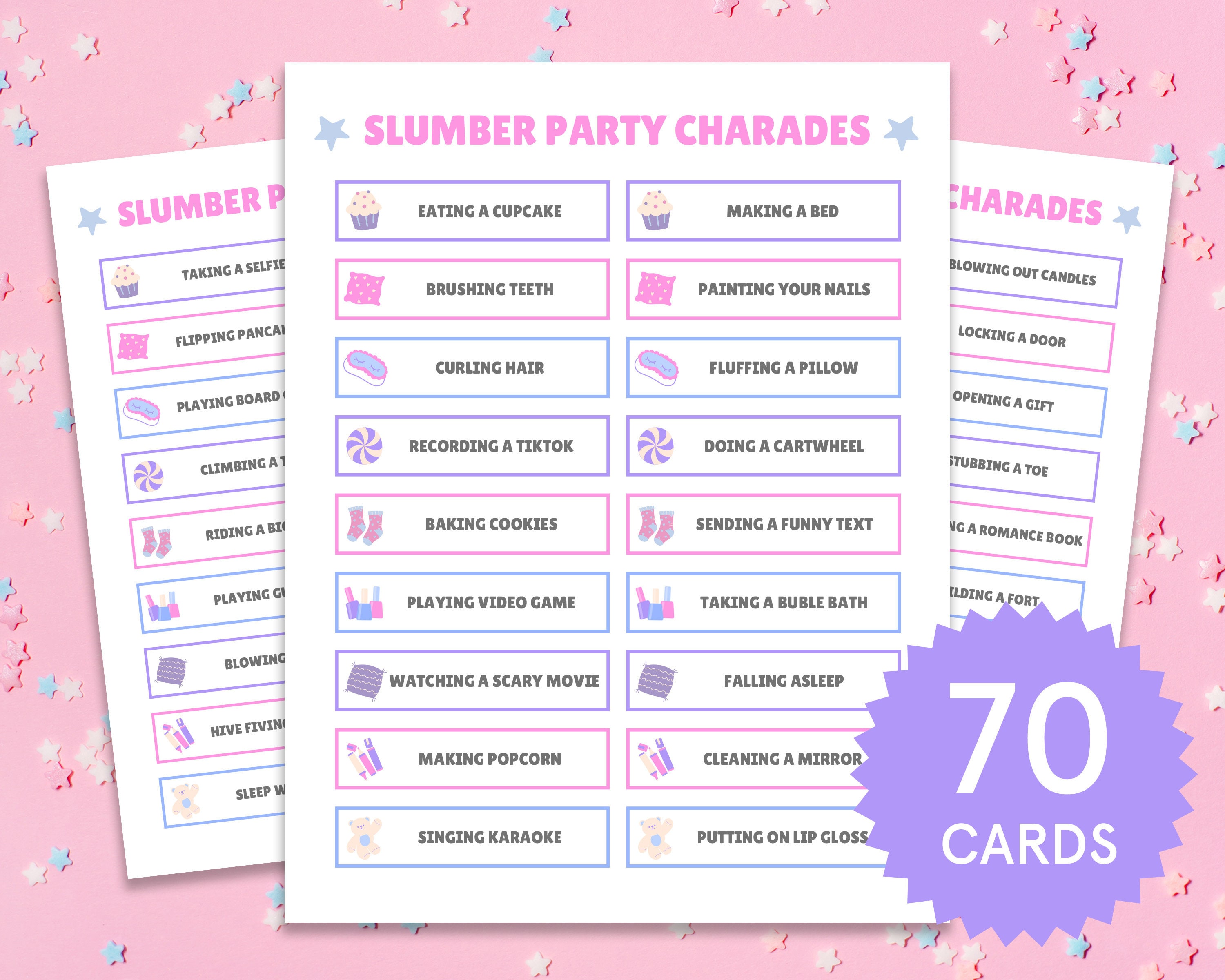 Charades | Sleepover Games | Girls Slumber Party Activities | Teen ...