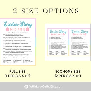 Bible Easter Story Who Am I Bible Easter Trivia for Kids, Adults Easter ...