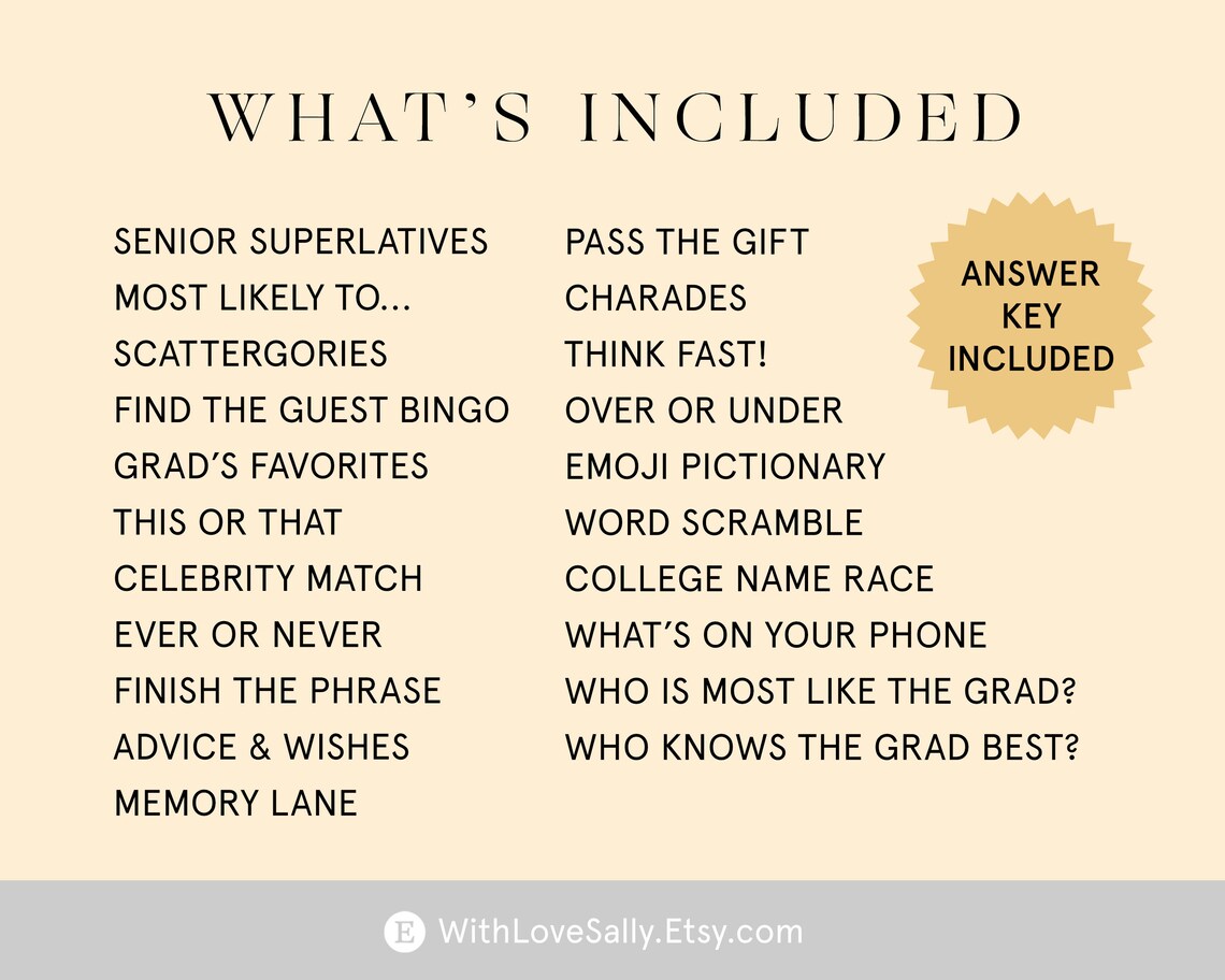 Graduation Party Game Bundle | 2026 Graduation Games | Class of 2026 ...