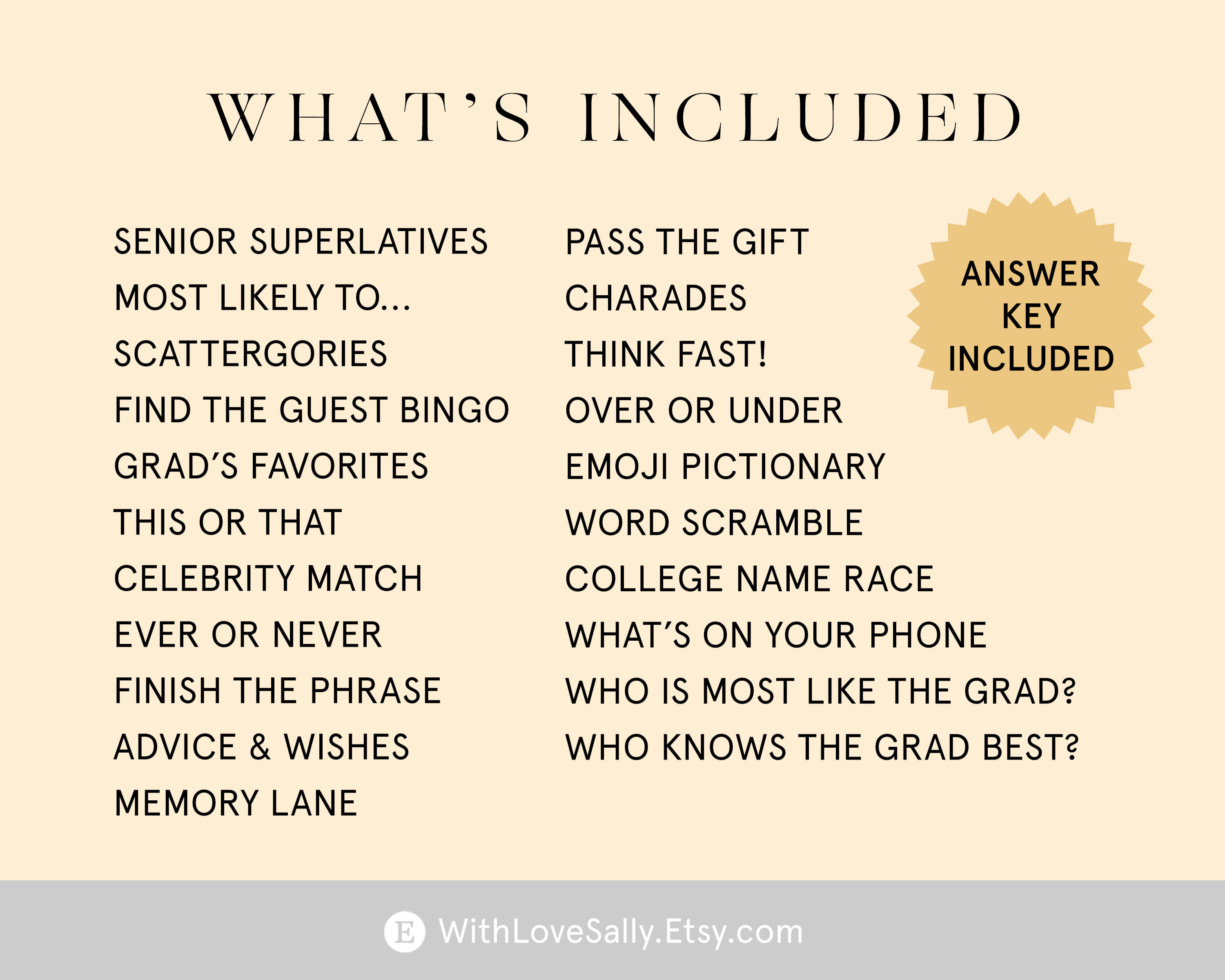 Graduation Party Game Bundle | 2026 Graduation Games | Class of 2026 ...