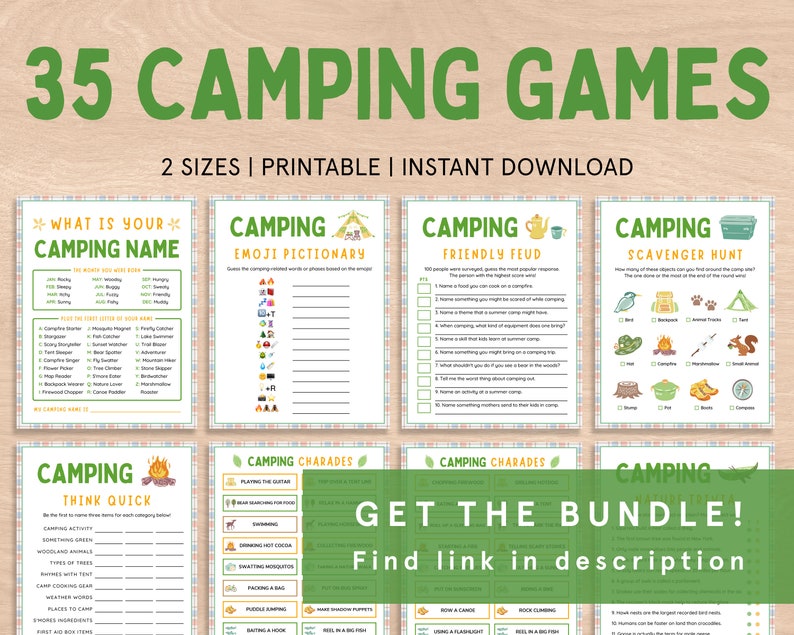 Camping Would You Rather Camping Games Camping Birthday Party ...