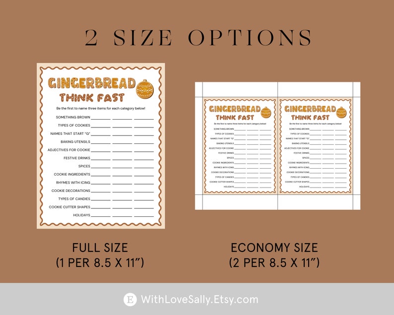 Gingerbread Think Fast | Christmas Quick Think | Fun Gingerbread Cookie ...