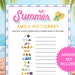 Summer Emoji Pictionary Game Summer Games Beach Party Games Summer ...
