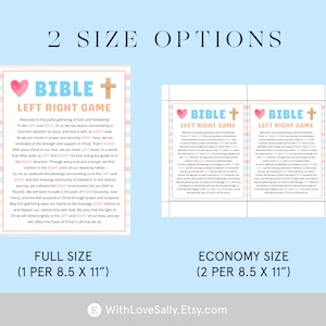 Church Left Right Game Sunday School Bible Study Games Bible Game ...