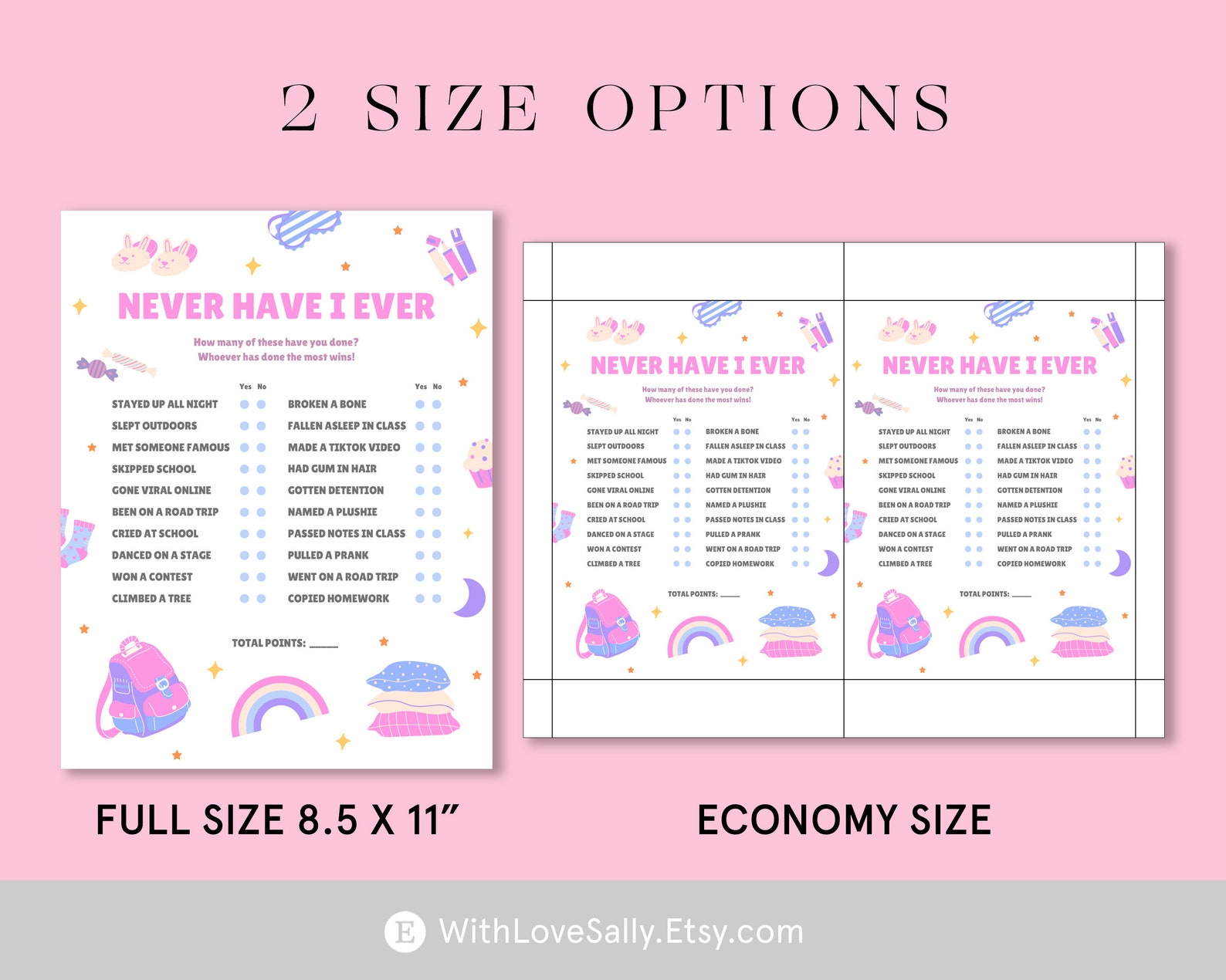 Never Have I Ever | Slumber Party Games | Sleepover Party Activities ...