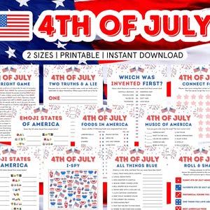 4th of July Games MEGA Bundle Fourth of July Party Games 4th of July ...