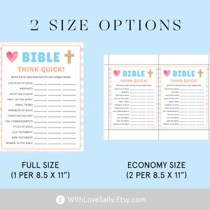 Bible Think Quick Bible Games for Kids Adults Sunday Bible Study Games ...