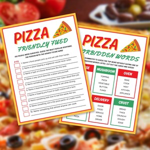 Pizza Party Game Bundle Pizza Games Birthday Party Games for Kids ...