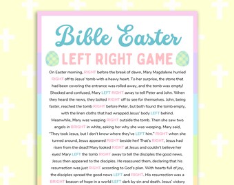Gods Love Left Right Game Sunday School Bible Study Games Bible Game ...