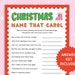 Christmas Name That Carol Christmas Songs Game Printable Christmas Game ...