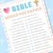 Bible Would You Rather Bible Games Sunday School Activities Bible Study ...