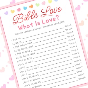 Love Bible Verses Game Bible Love Verses Quiz Printable Bible Games for ...