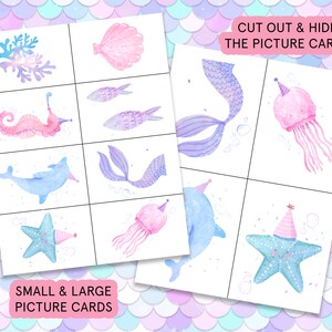 Mermaid Scavenger Hunt Mermaid Indoor Treasure Hunt Girls Mermaid ...